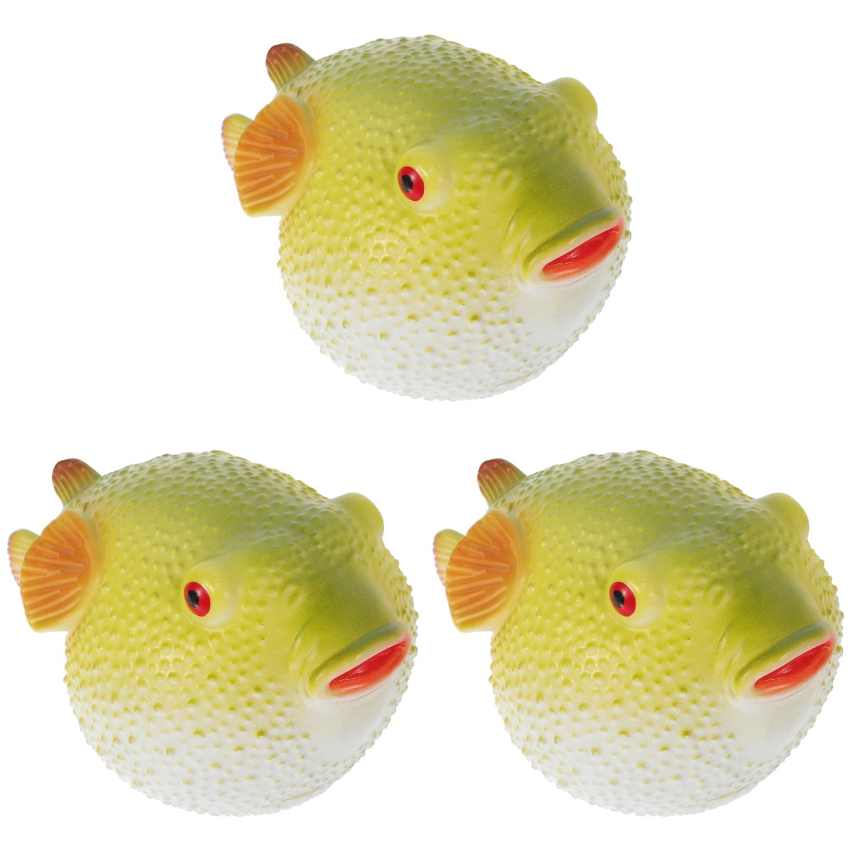 HOMEMAXS 3pcs Artificial Puffer Fish Sea Animal Figure Simulation ...