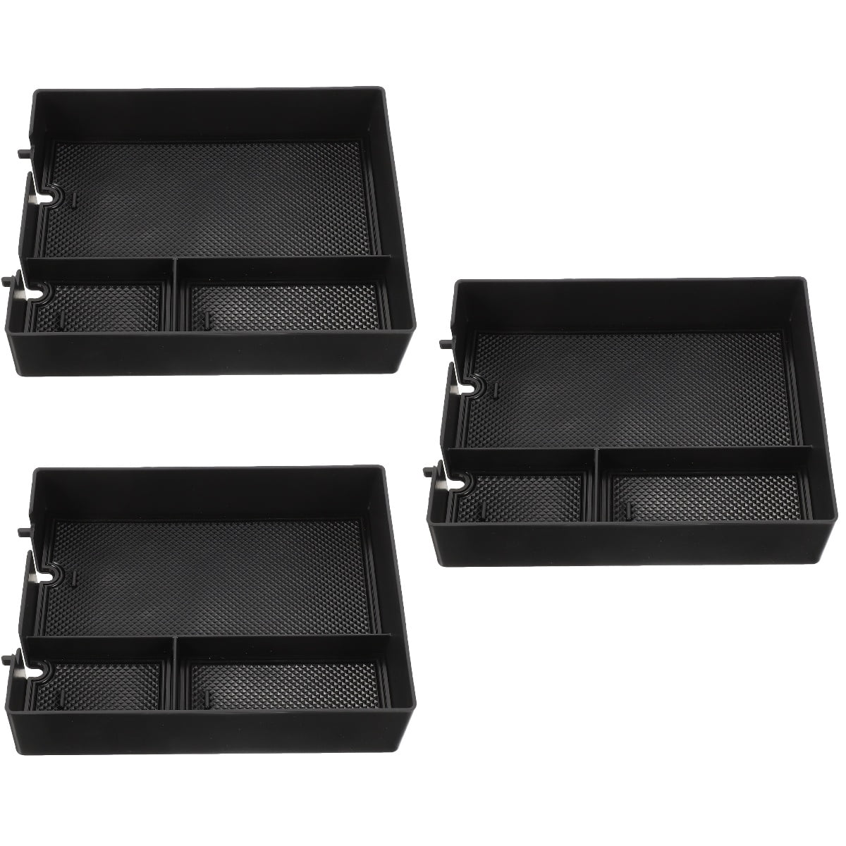 3pcs Automotive Consoles Car Central Center Armrest Storage Case Organizer Tray Compatible for ...