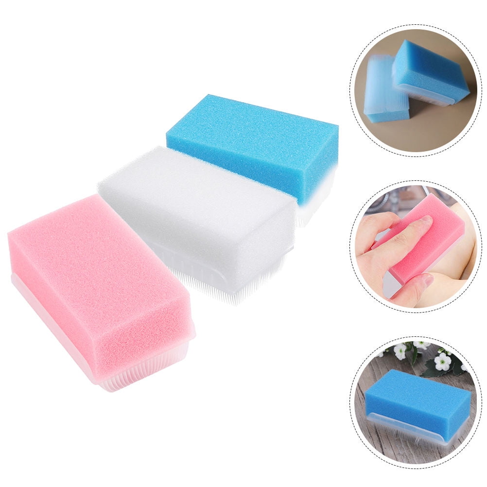 HOMEMAXS 3pcs Baby Bath Scrubber Sensory Brush for Shower in Assorted ...