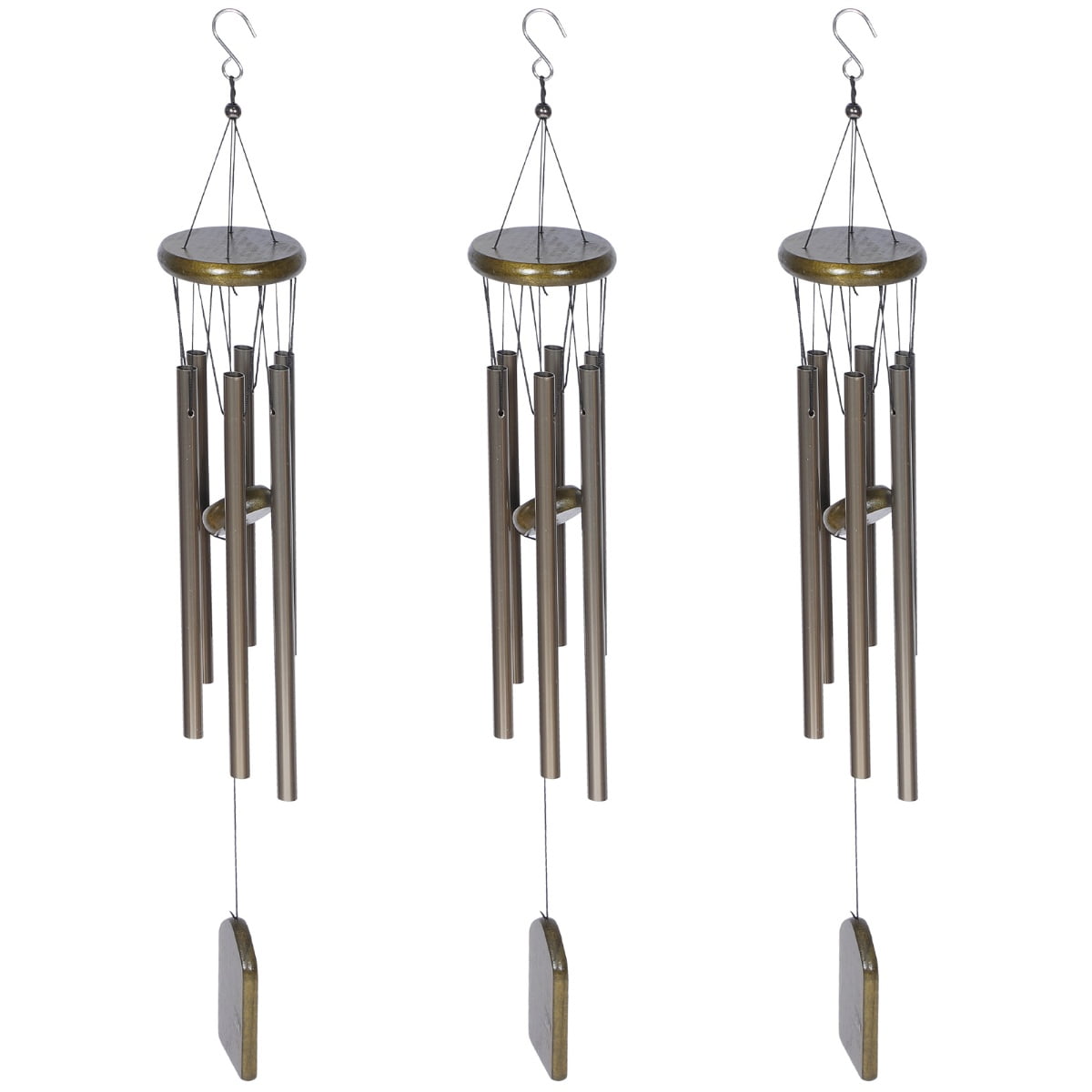 HOMEMAXS 3pcs Balcony Wind Chime Outdoor Windchime Aluminum Alloy Wind ...