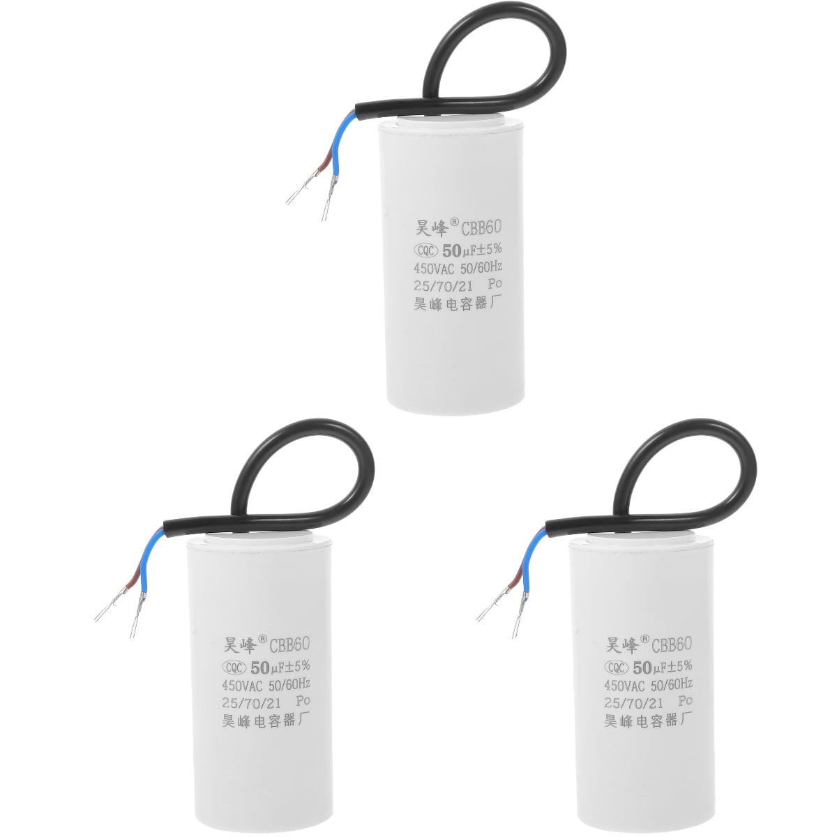 HOMEMAXS 3pcs Capacitor 50UF 450V Motor Running Capacitor Washer ...