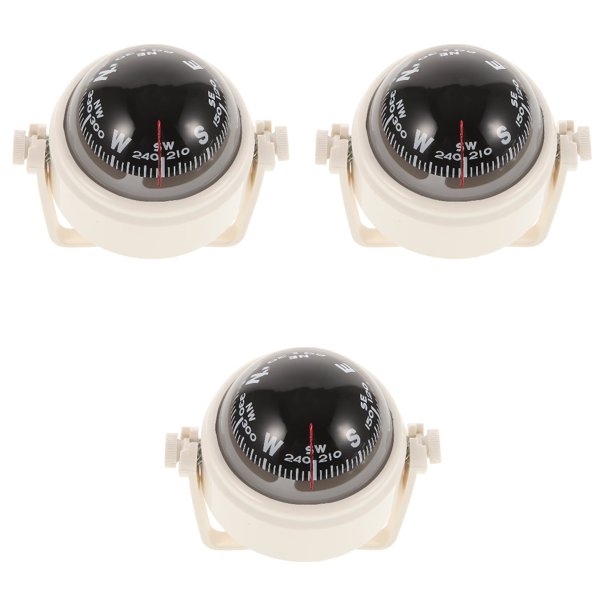 HOMEMAXS 3pcs Car Compass Ball Shaped Compass Dashboard Vehicle Compass ...