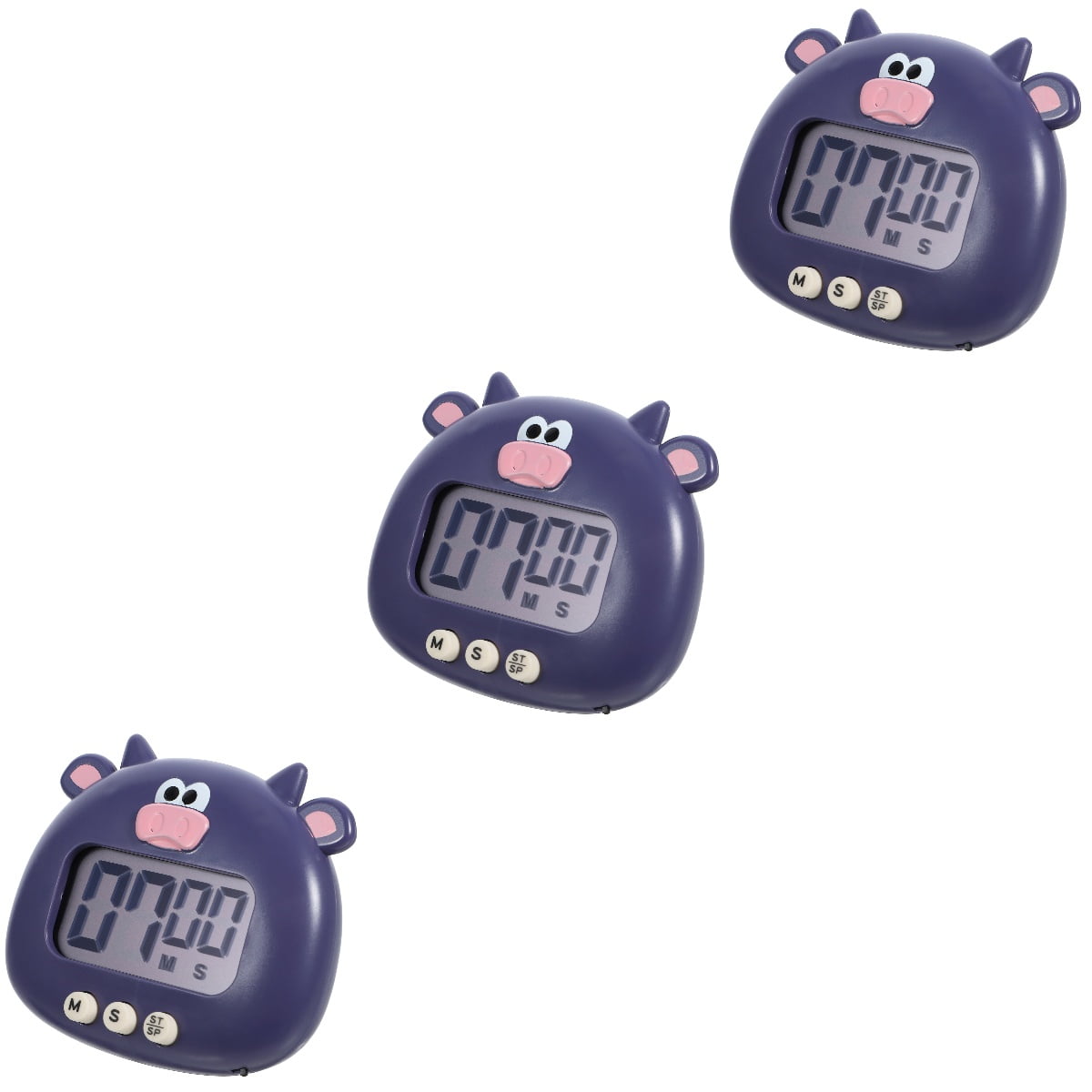 HOMEMAXS 3pcs Cartoon Electric Baking Timer Large-Screen Electronic ...