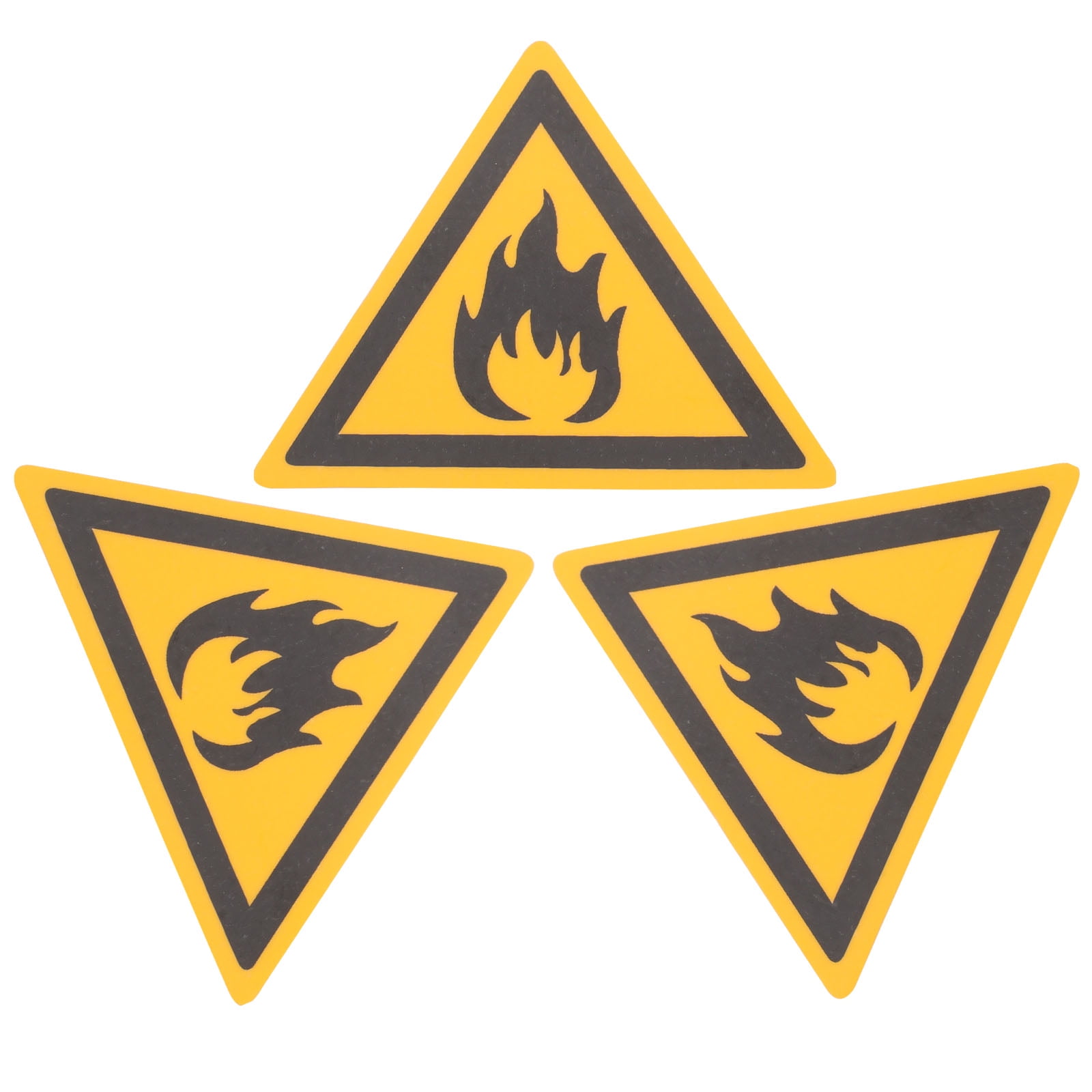 HOMEMAXS 3pcs Caution Flammable Hazard Sticker Flammable Warning ...