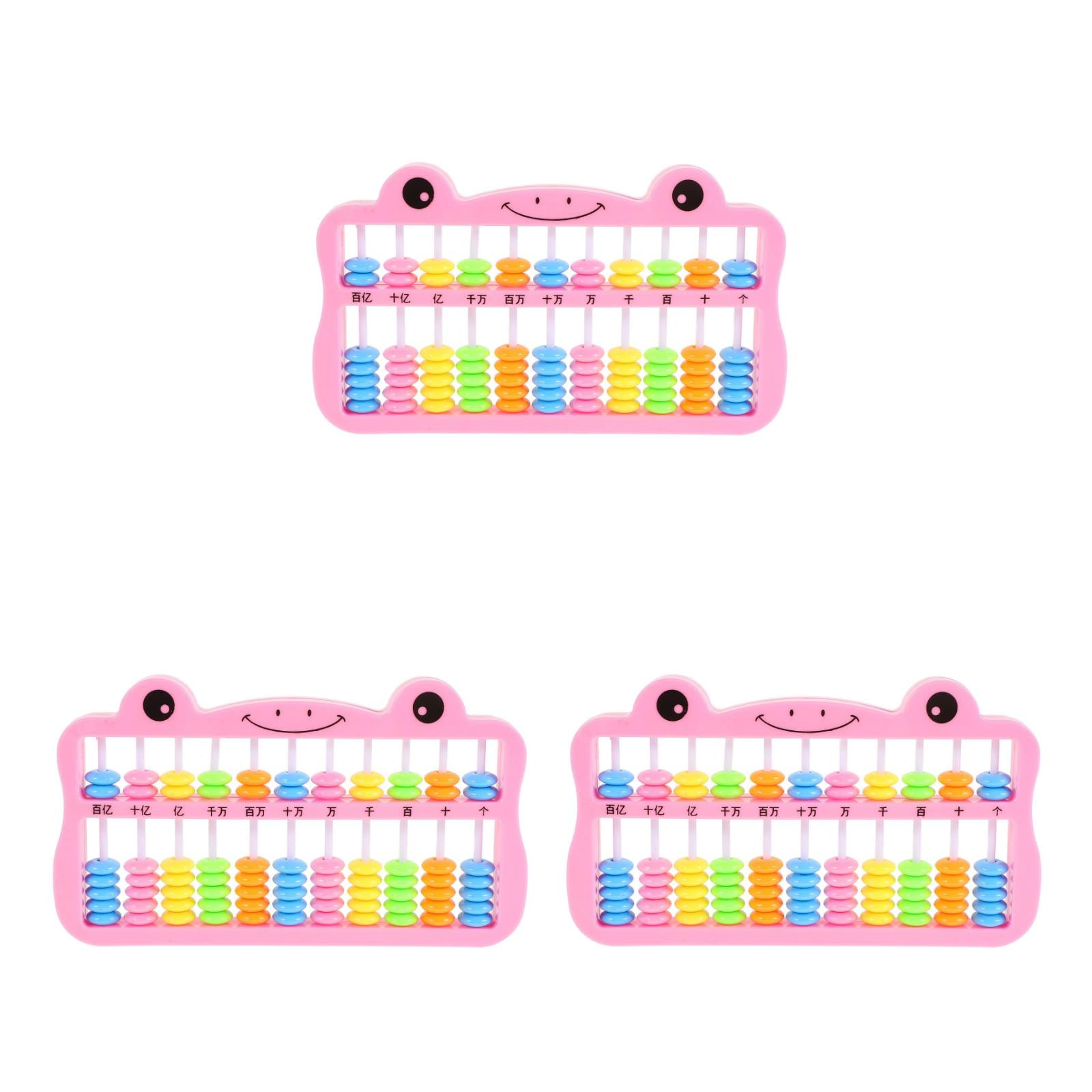 HOMEMAXS 3pcs Children'S 7-Bead Abacus Plastic Math Device For Kids ...