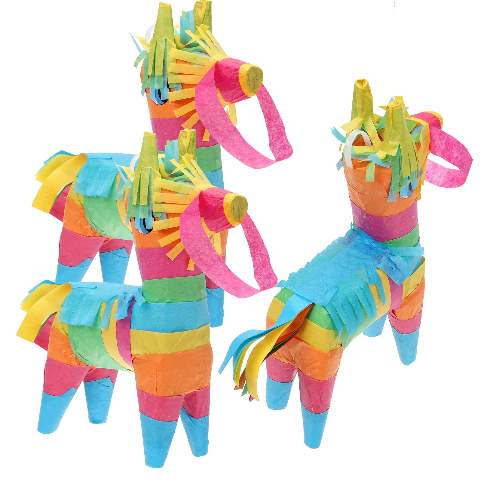 HOMEMAXS 3pcs Colorful Donkey Pinata Toy Hanging Pinata Decor Cinco de ...