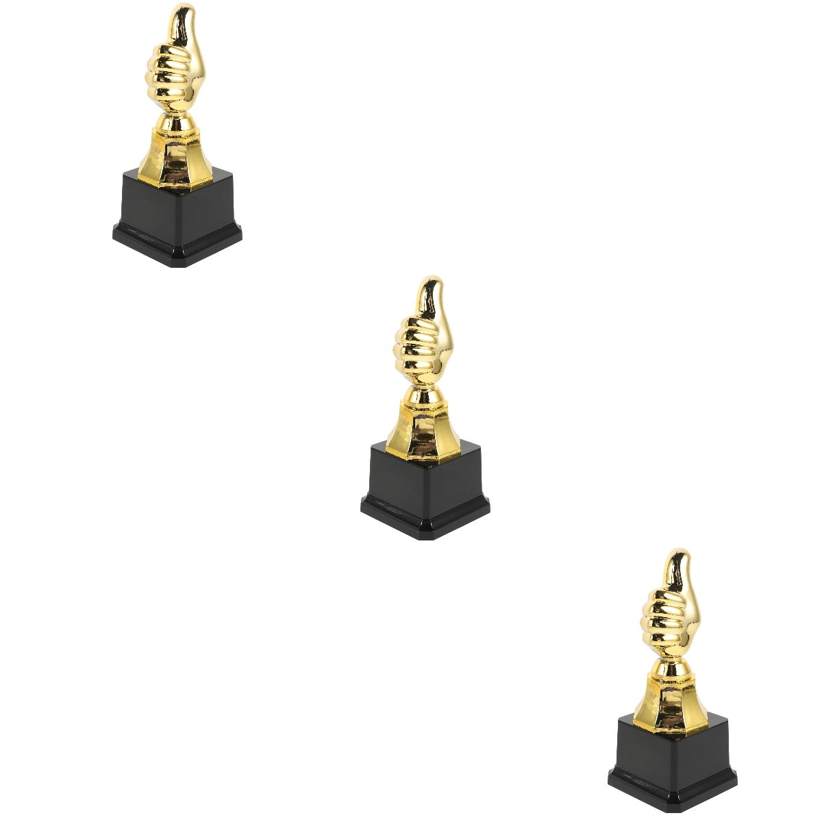 HOMEMAXS 3pcs Competition Trophy Thumb Trophy Award Trophy Thumb Statue ...