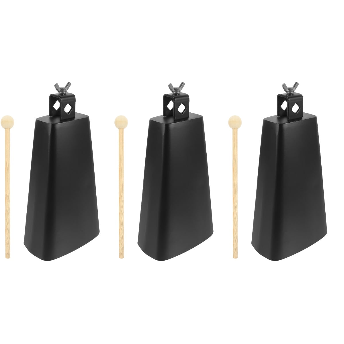 HOMEMAXS 3pcs Cowbell Noisemaker Cowbell Cheering Hand Bell ...