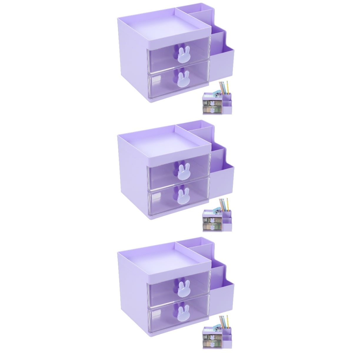 HOMEMAXS 3pcs Desktop Storage Box Classified Document Box Desktop ...