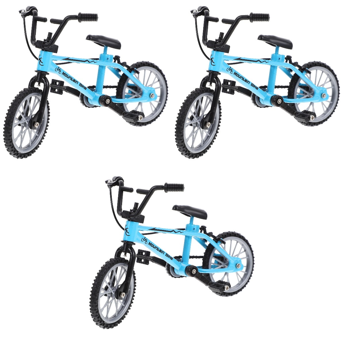 HOMEMAXS 3pcs Doll House Mini Bicycle Photo Prop Miniature Bike Model ...