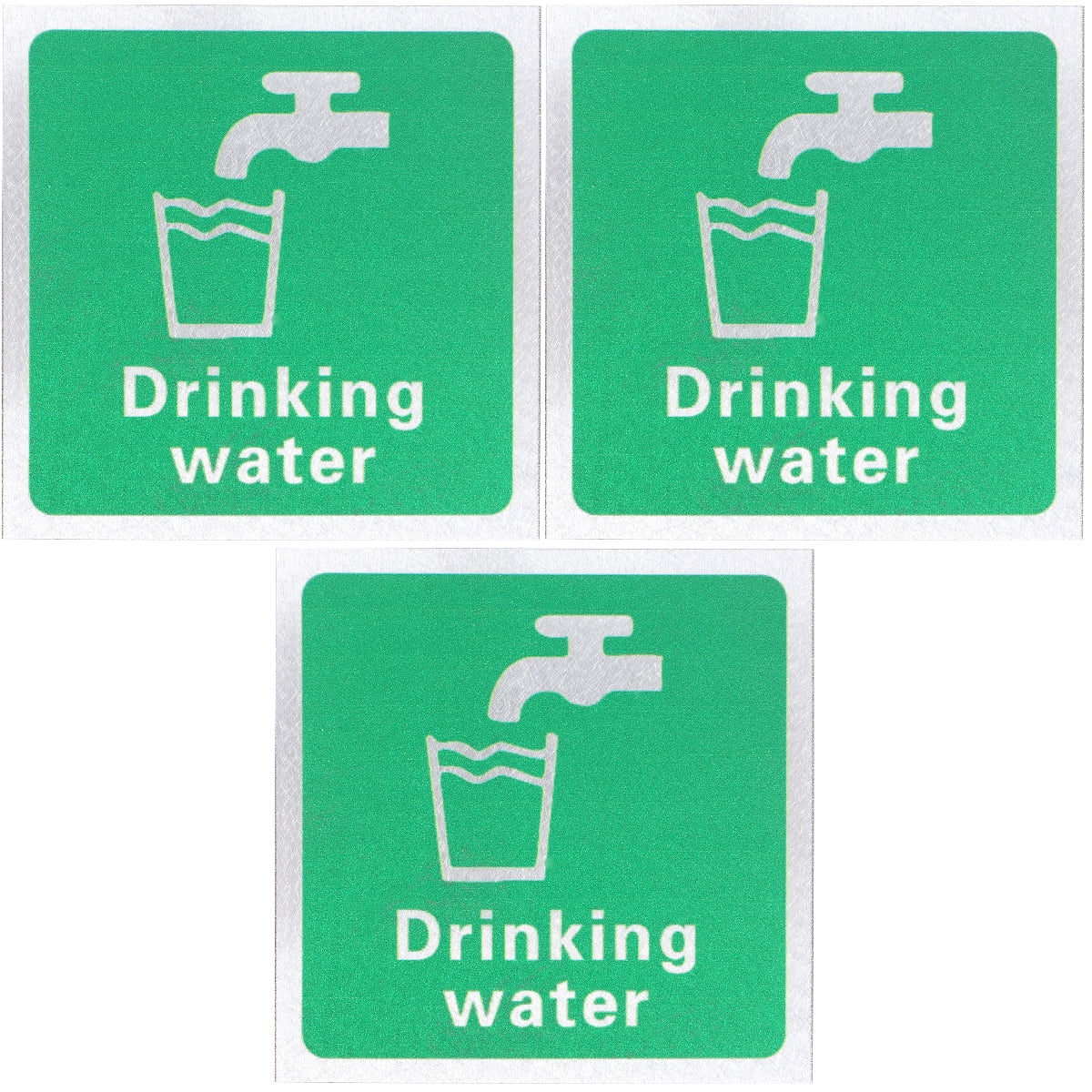 HOMEMAXS 3pcs Drinking Water Tap Sign Outdoor Drinking Water Safety ...