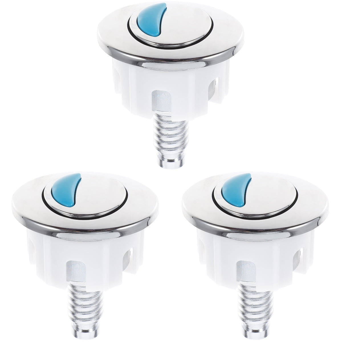 HOMEMAXS 3pcs Dual Flush Toilet Button Oval Toilet Water Tank Push ...