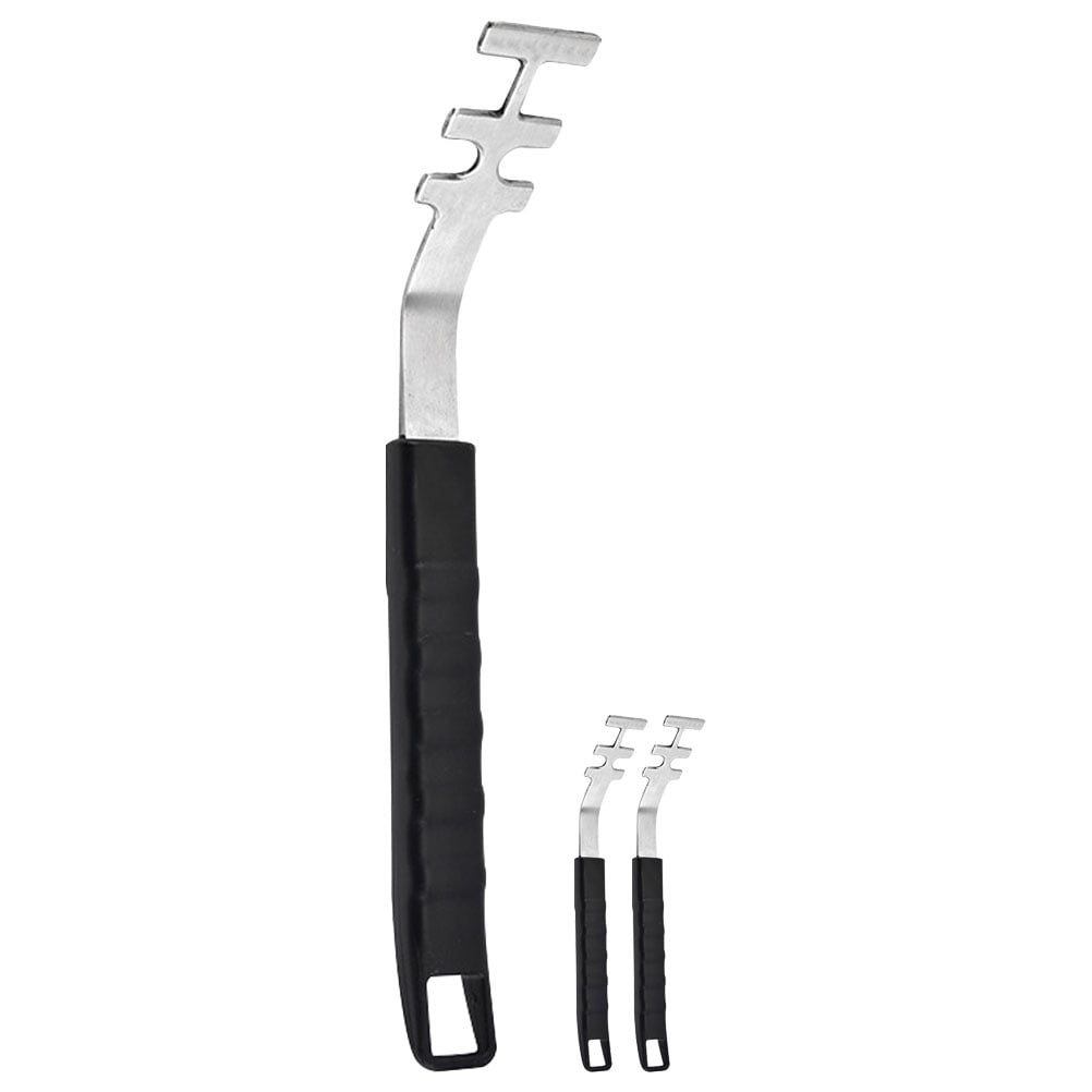 HOMEMAXS 3pcs Grill Grate Lifters Stainless Steel Barbecue Net Gripper ...