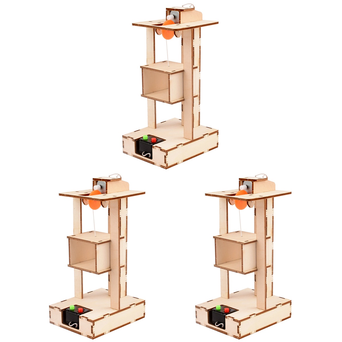 3pcs Handwork Elevator Model Toy Diy Elevator Toy Physical Equipment ...