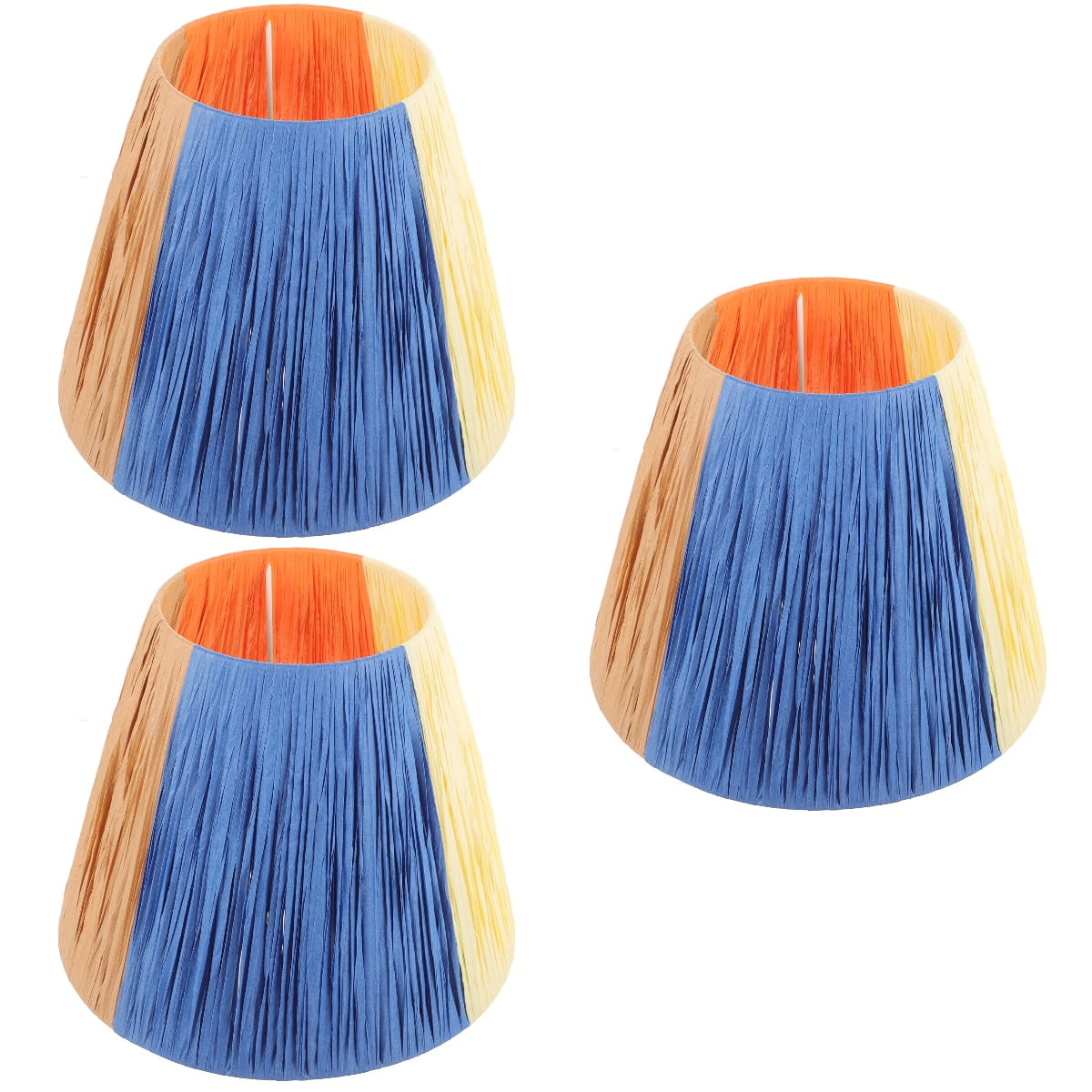 HOMEMAXS 3pcs Hanging Pleated Paper Lamp Shade Replacement Modern Paper ...