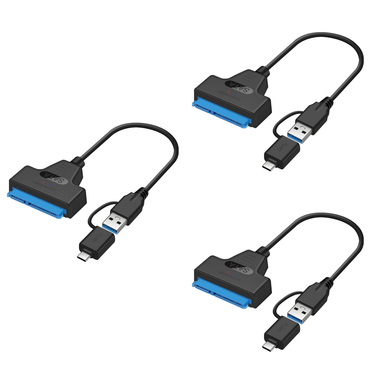 HOMEMAXS 3pcs Hard Disk Converter Cable Type-c/usb3.0 To Cable Hard ...