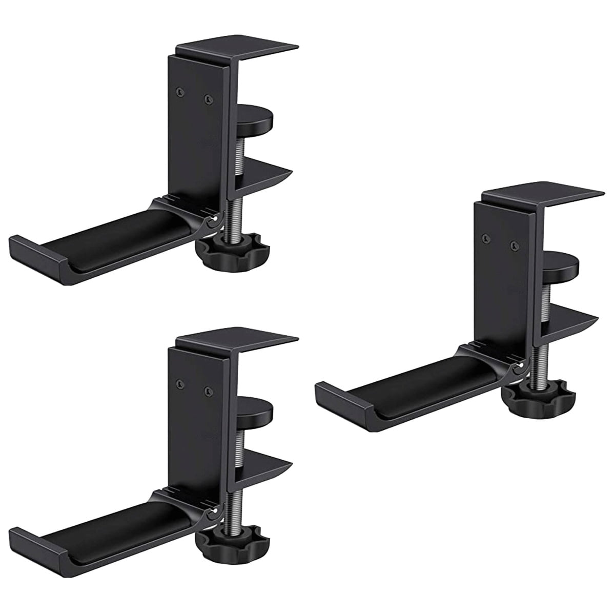 HOMEMAXS 3pcs Headset Stand Headphone Holder Table Side Folding Headset ...