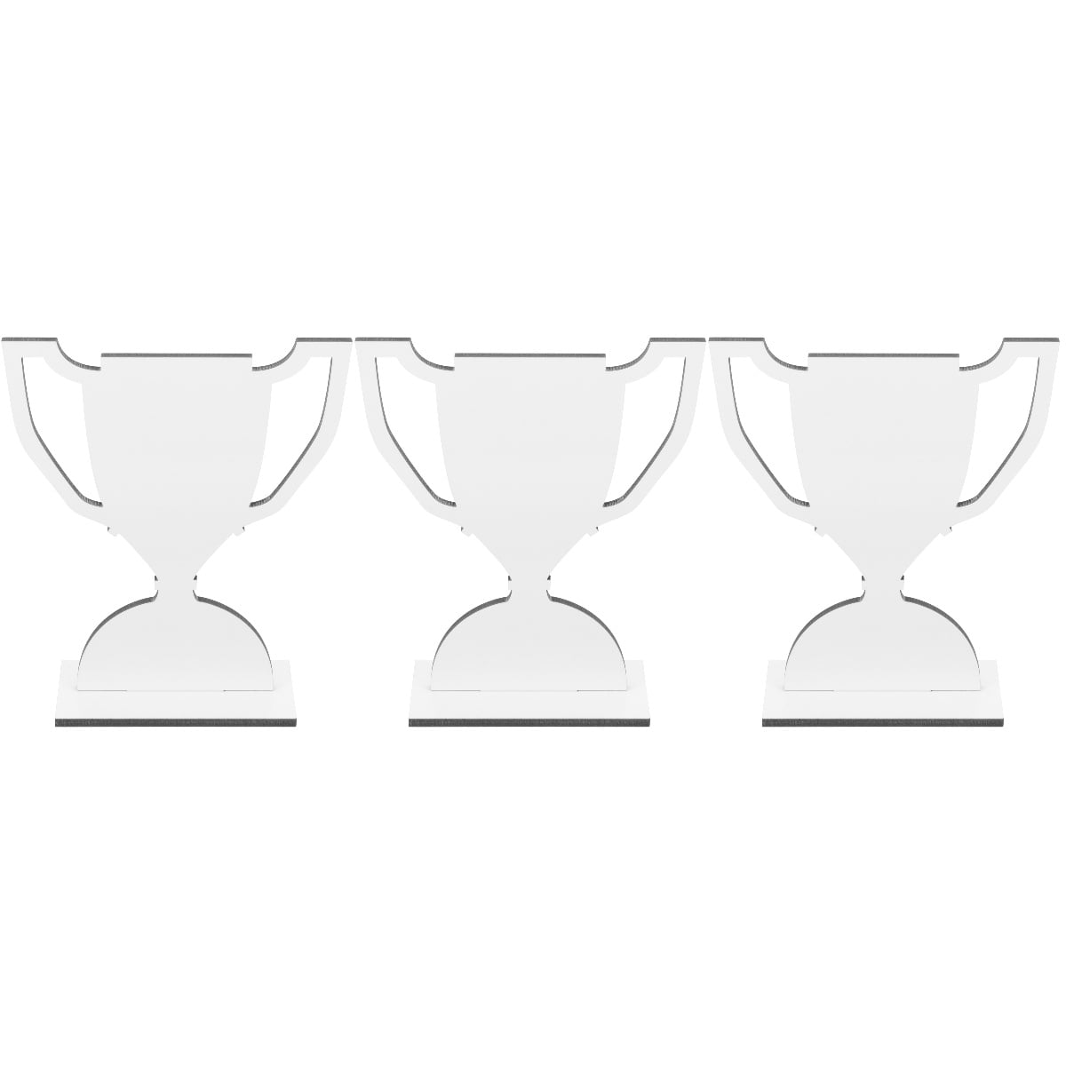HOMEMAXS 3pcs Heat Transfer Sports Trophy Model Trophy Blank Sports ...