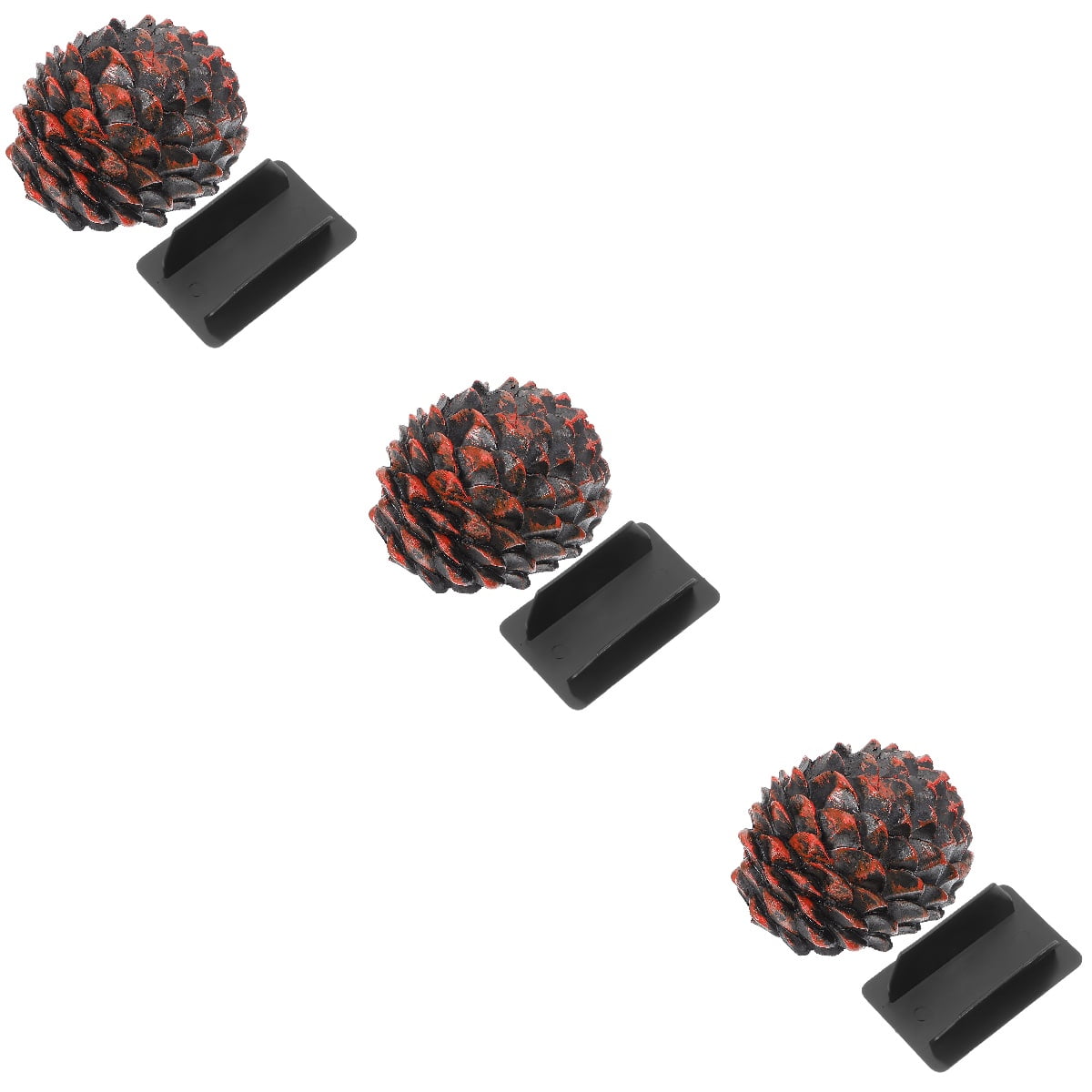 HOMEMAXS 3pcs Hidden Key Storage Box Simulation Pine Cone Yard Storage ...