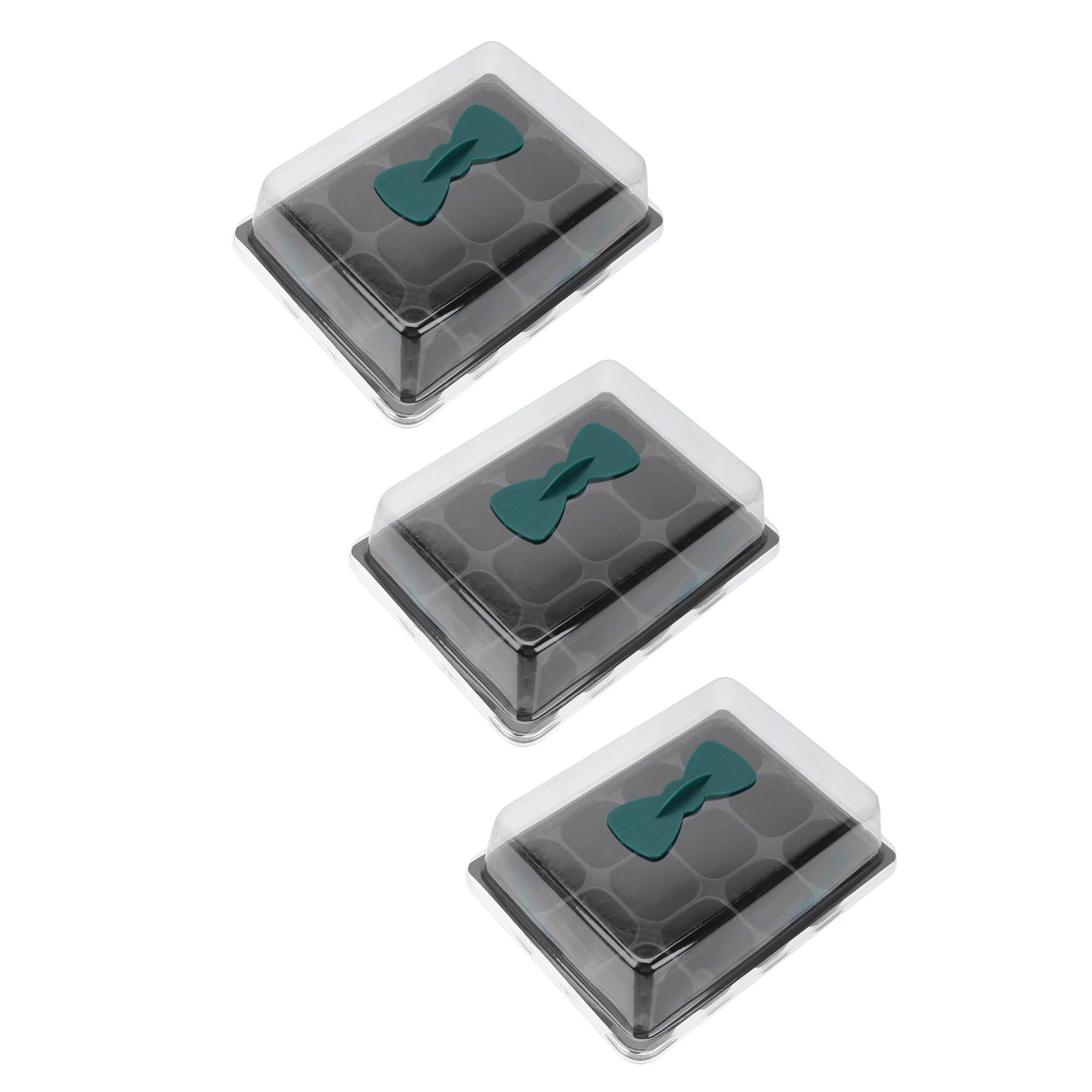 3pcs Home 12 Holes Plant Germination Boxes Plastic Planting Tray With ...