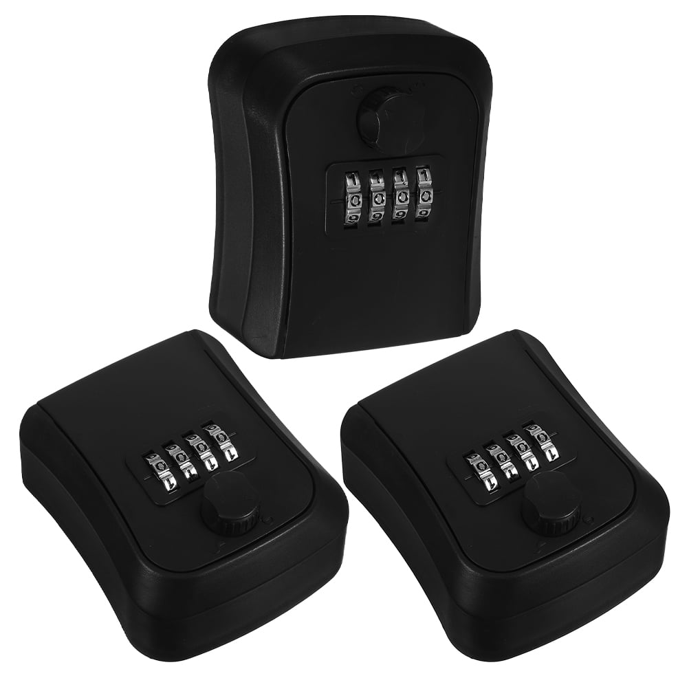 HOMEMAXS 3pcs Key Lock Box Outdoor Lock Box Keys Code Combination Lock ...