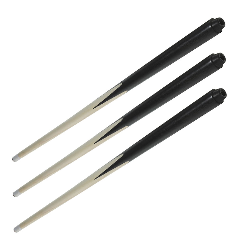 HOMEMAXS 3pcs Kids Billiard Cue Sticks Wooden Short Pool Cues Pool ...
