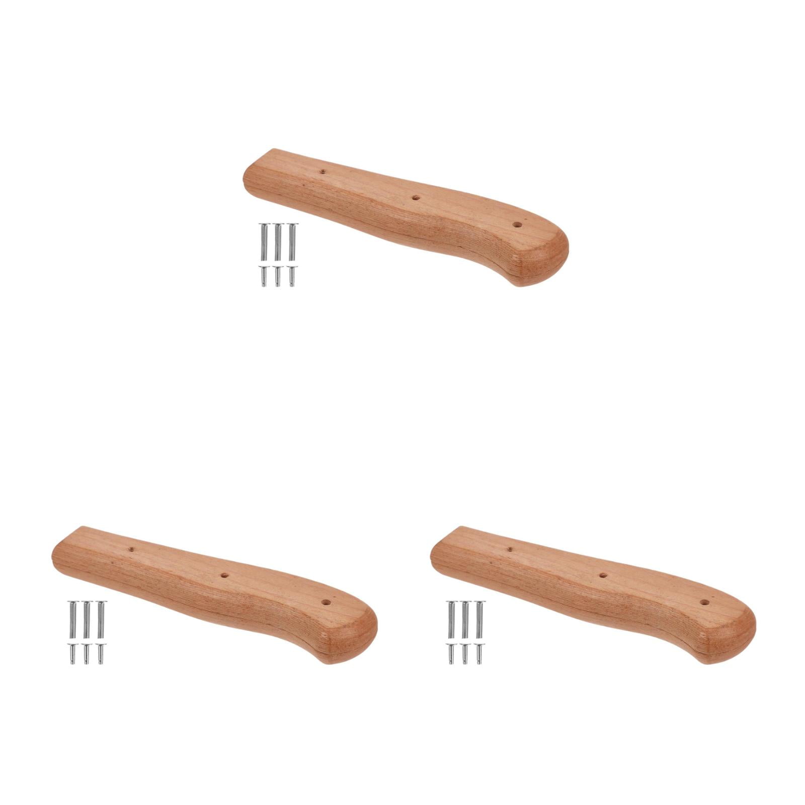HOMEMAXS 3pcs Knife Handle Wooden Handle Replacement Kitchen Knife ...