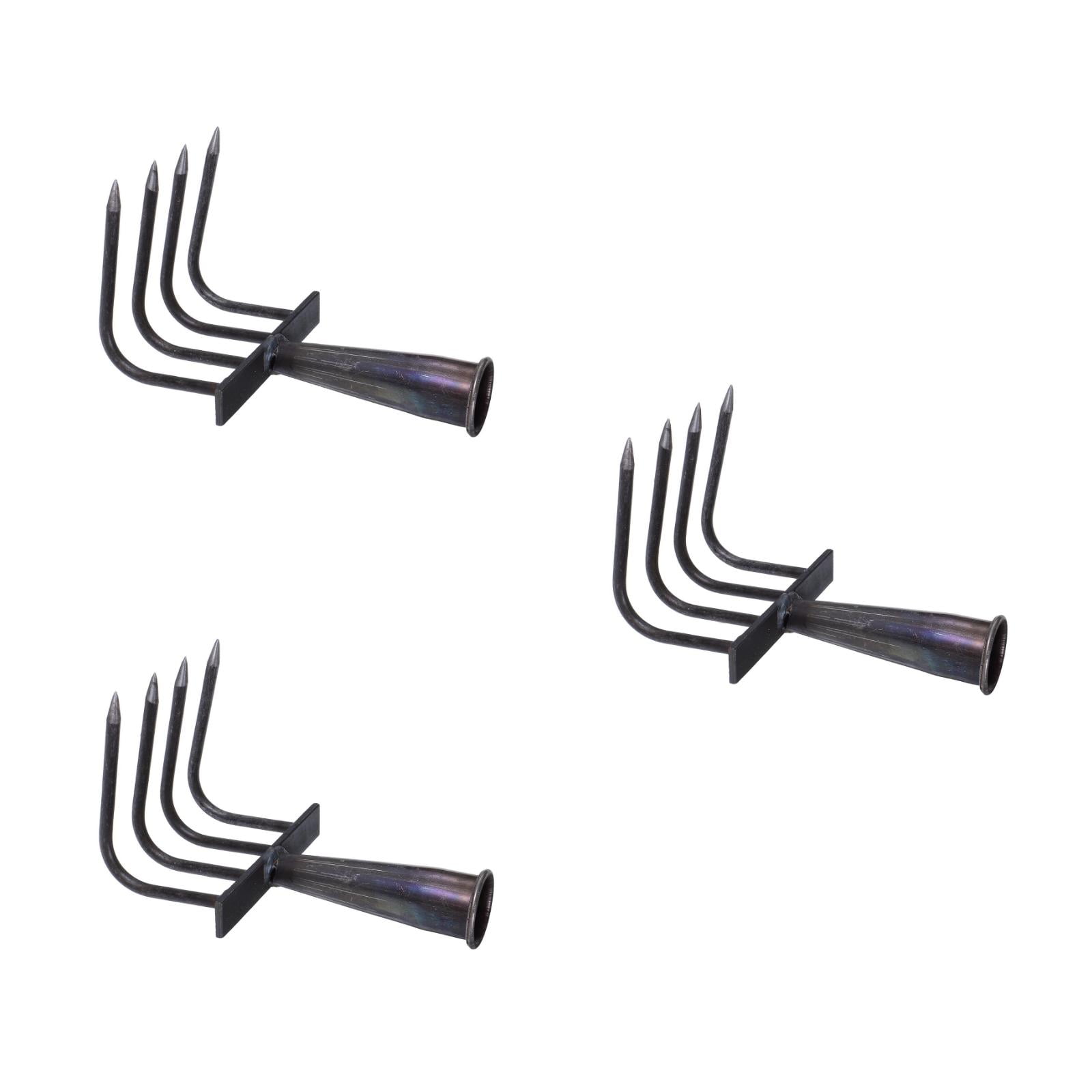 HOMEMAXS 3pcs Landscape Rake Head Replacement Metal Rake for Lawns ...
