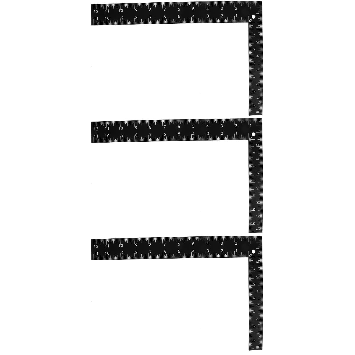 HOMEMAXS 3pcs Leather Crafting Carpenter Square Measuring Ruler Drawing ...