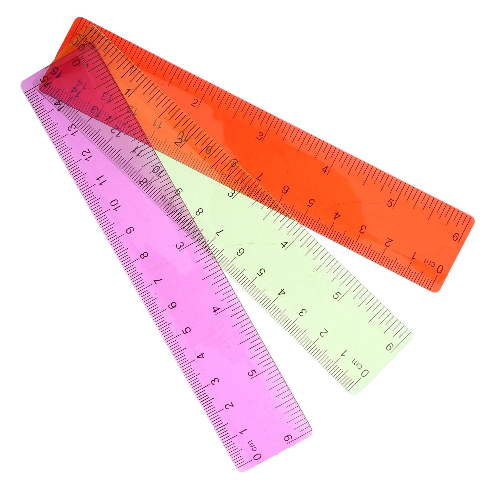 HOMEMAXS 3pcs Math Measuring Ruler Math Supply Rulers Bulk Clear Rulers ...