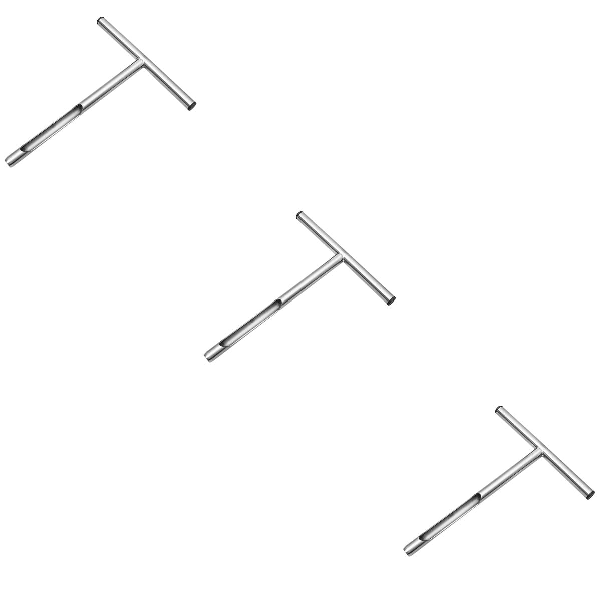 HOMEMAXS 3pcs Metal T Handle Soil Sampler Soil Probe Stainless Steel T ...