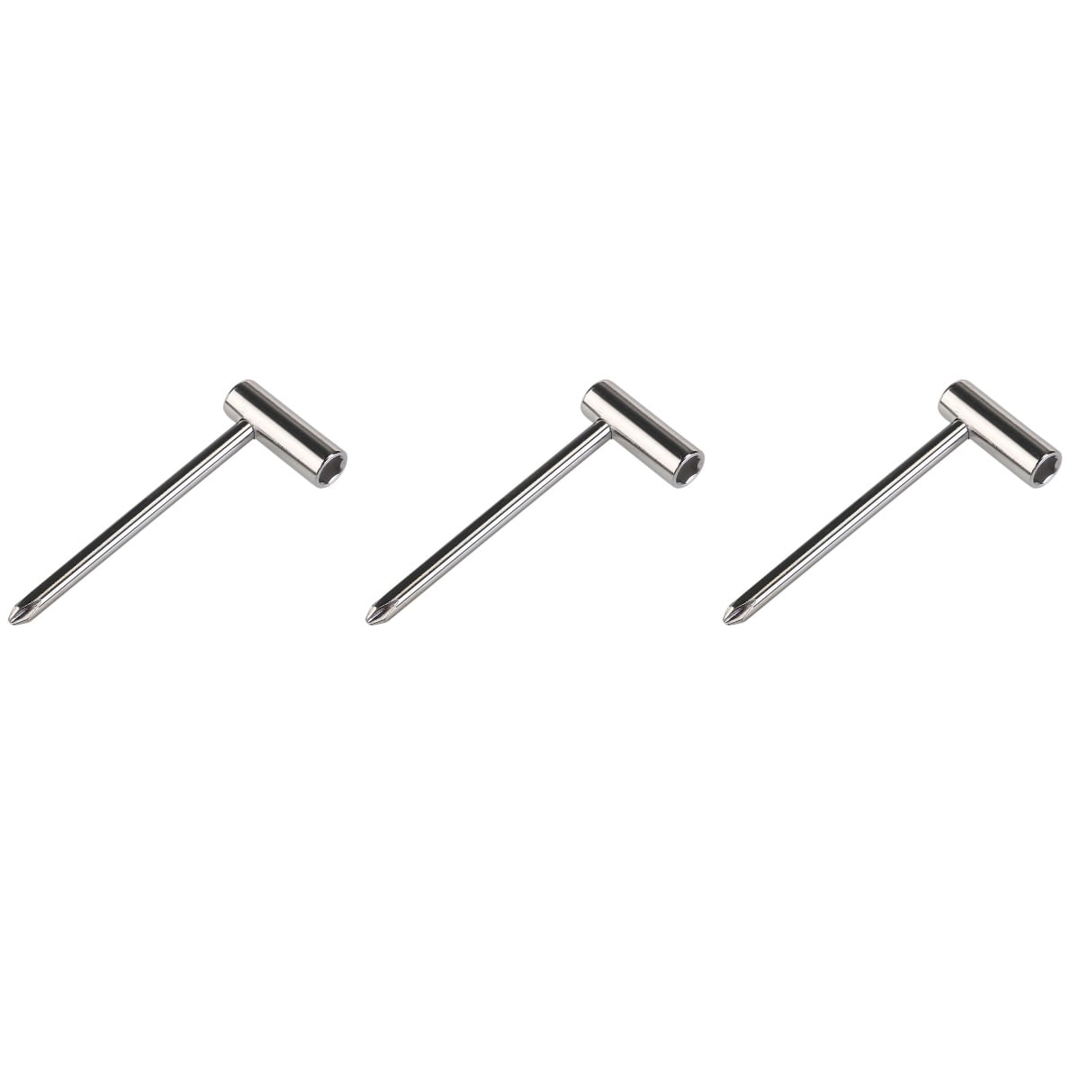 HOMEMAXS 3pcs Metal Truss Rod Wrench Tool for Electric Guitar (Silver ...