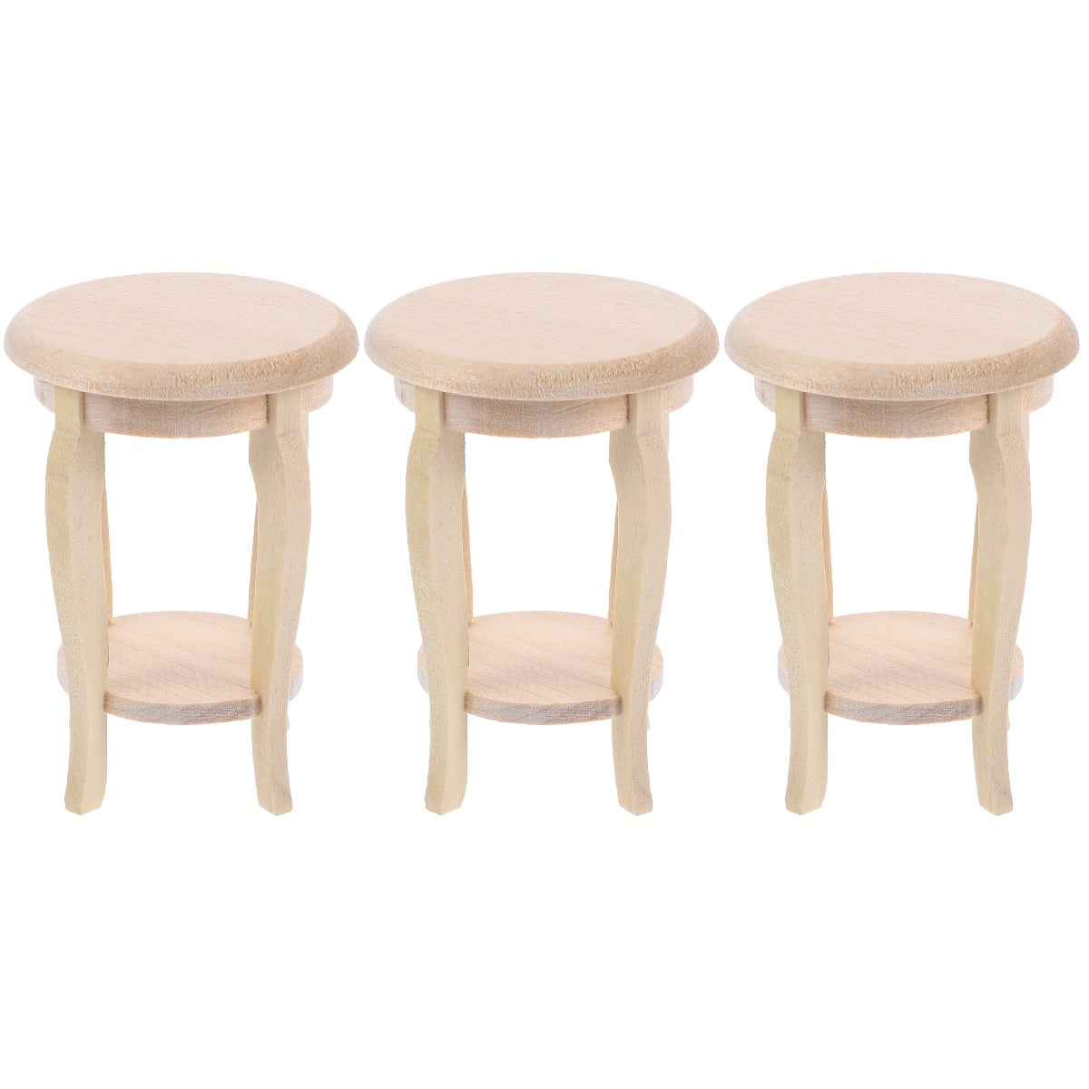 HOMEMAXS 3pcs Miniature Stool Model Doll House Mini Stool Statue Lovely ...
