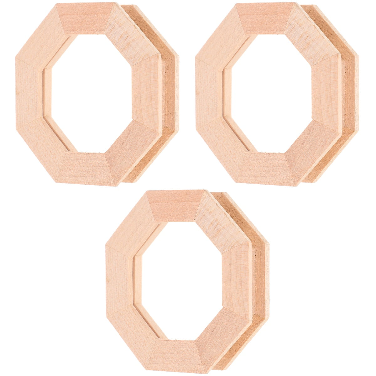 HOMEMAXS 3pcs Miniature Wood Window Frame Doll House Decoration Mini ...