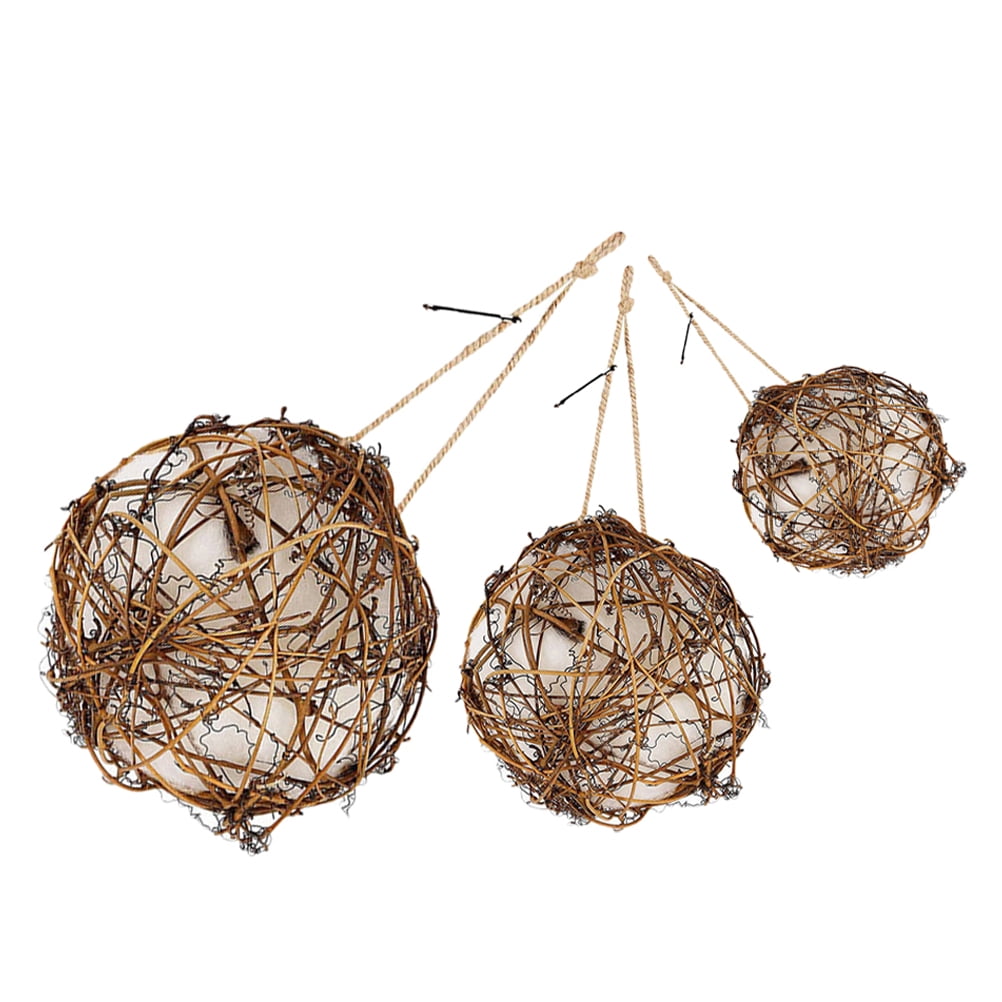 HOMEMAXS 3pcs Nesting Box for Hummingbirds Woven Bird Nest Materials ...