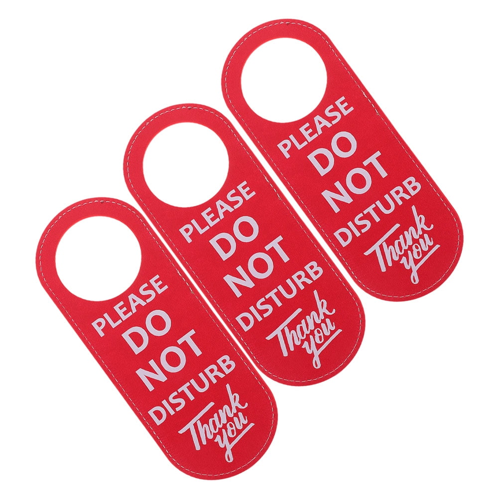 3pcs Double Sided Leather Privacy Door Hanger for Home Office Hotel ...