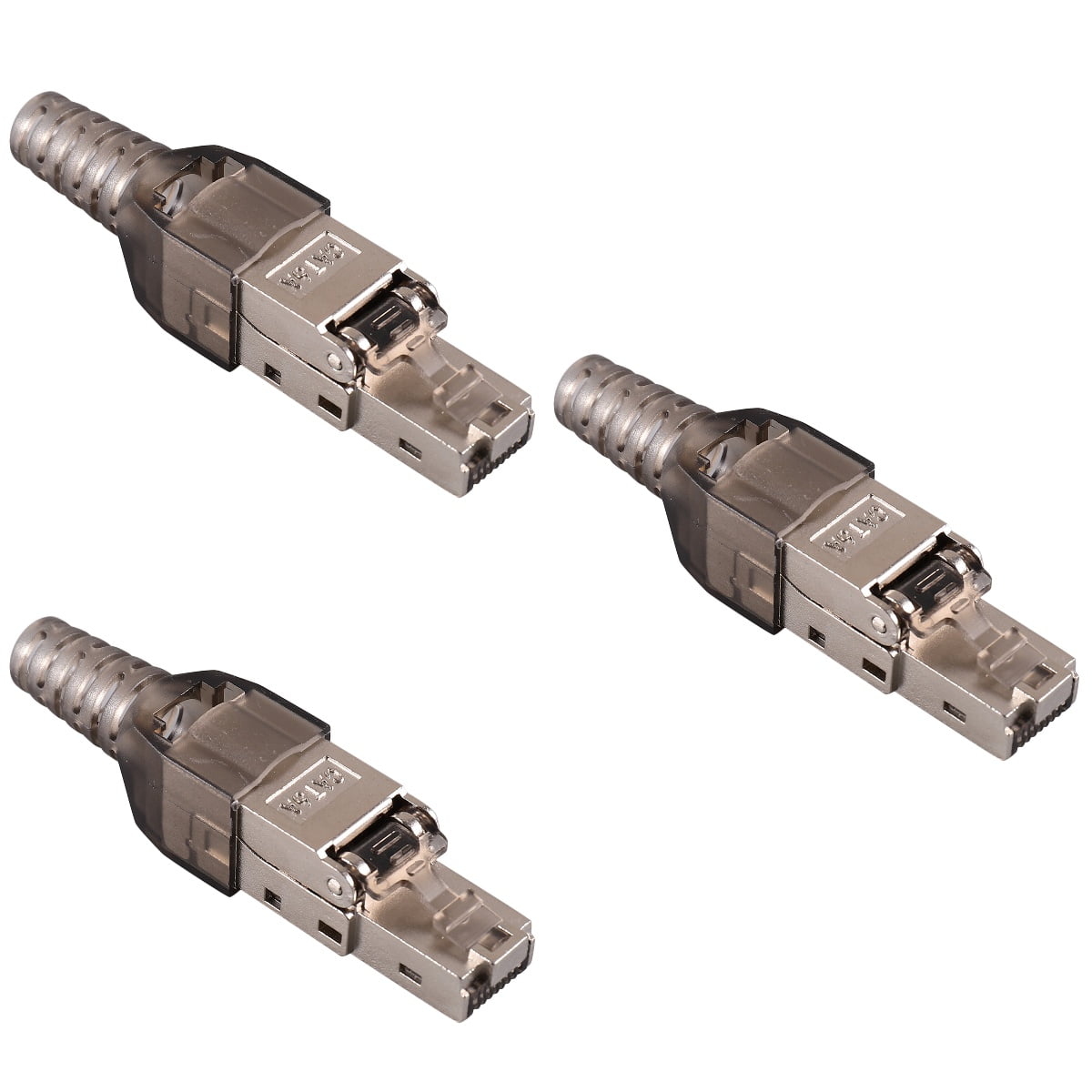 3pcs Pass Through Modular Plug Ethernet Network Cable Crimp Jack Cat 6a ...
