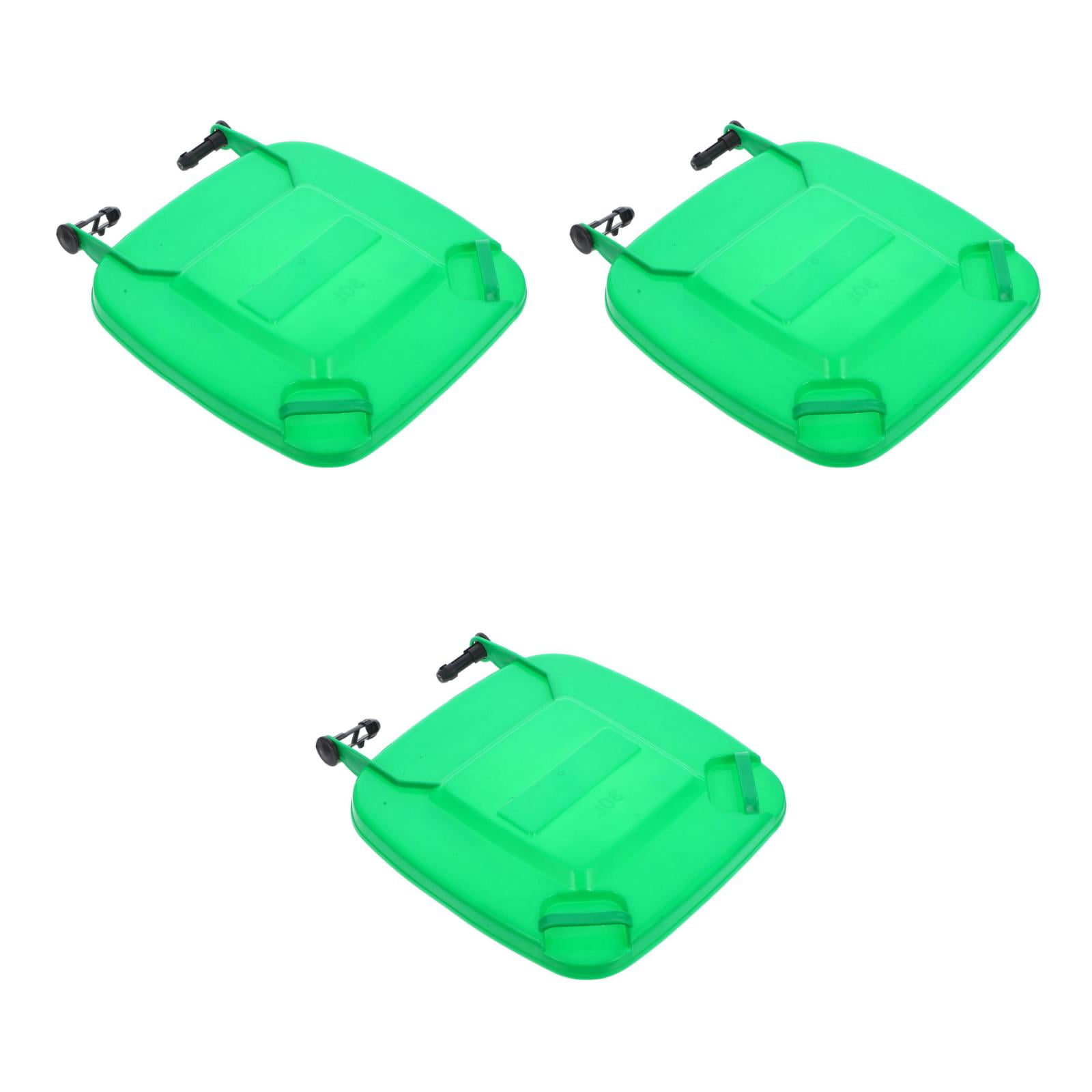 HOMEMAXS 3pcs Plastic Trash Can Lid Replacement Outdoor Garbage Bins ...