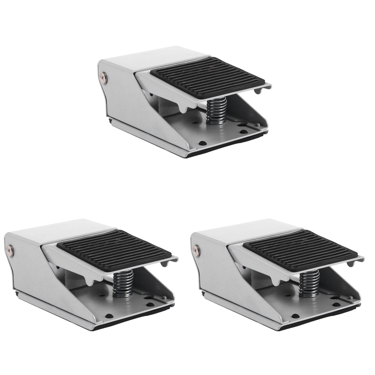 3pcs Pneumatic Foot Pedal Momentary 3 Way 2 Position Nonslip Pressure ...