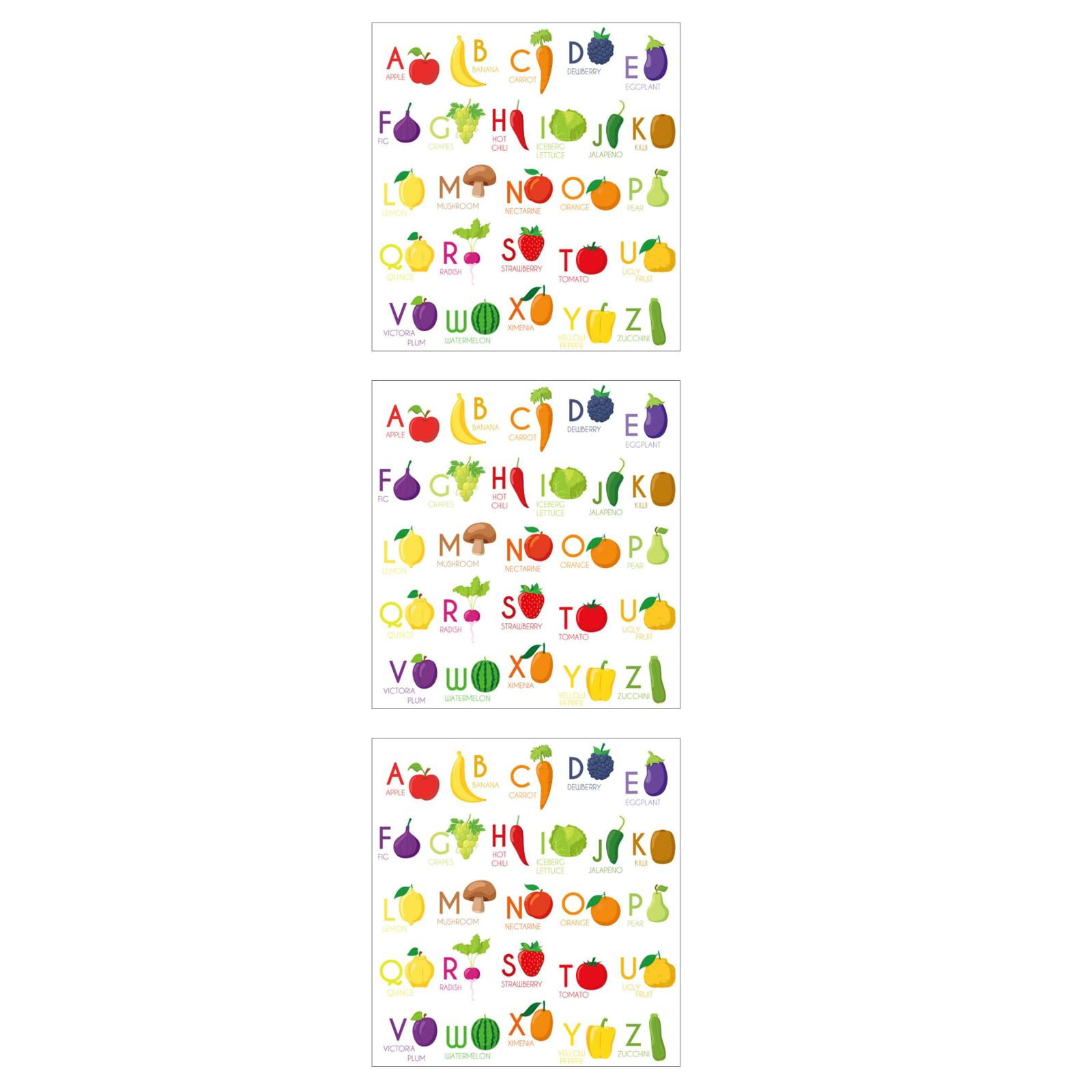 HOMEMAXS 3pcs Preschool Alphabet Stickers For Classroom Wall Self ...