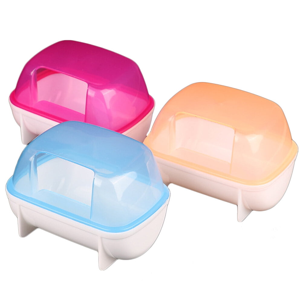 HOMEMAXS 3pcs Random Hamster Sand Bathroom Plastic Sand Bath Container ...