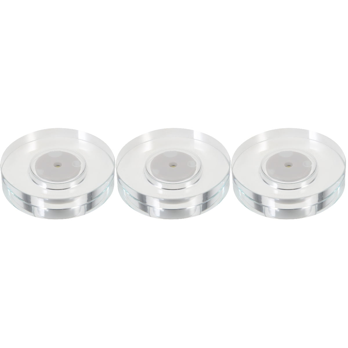 HOMEMAXS 3pcs Rotating Display Stand Led Rotating Stand USB ...