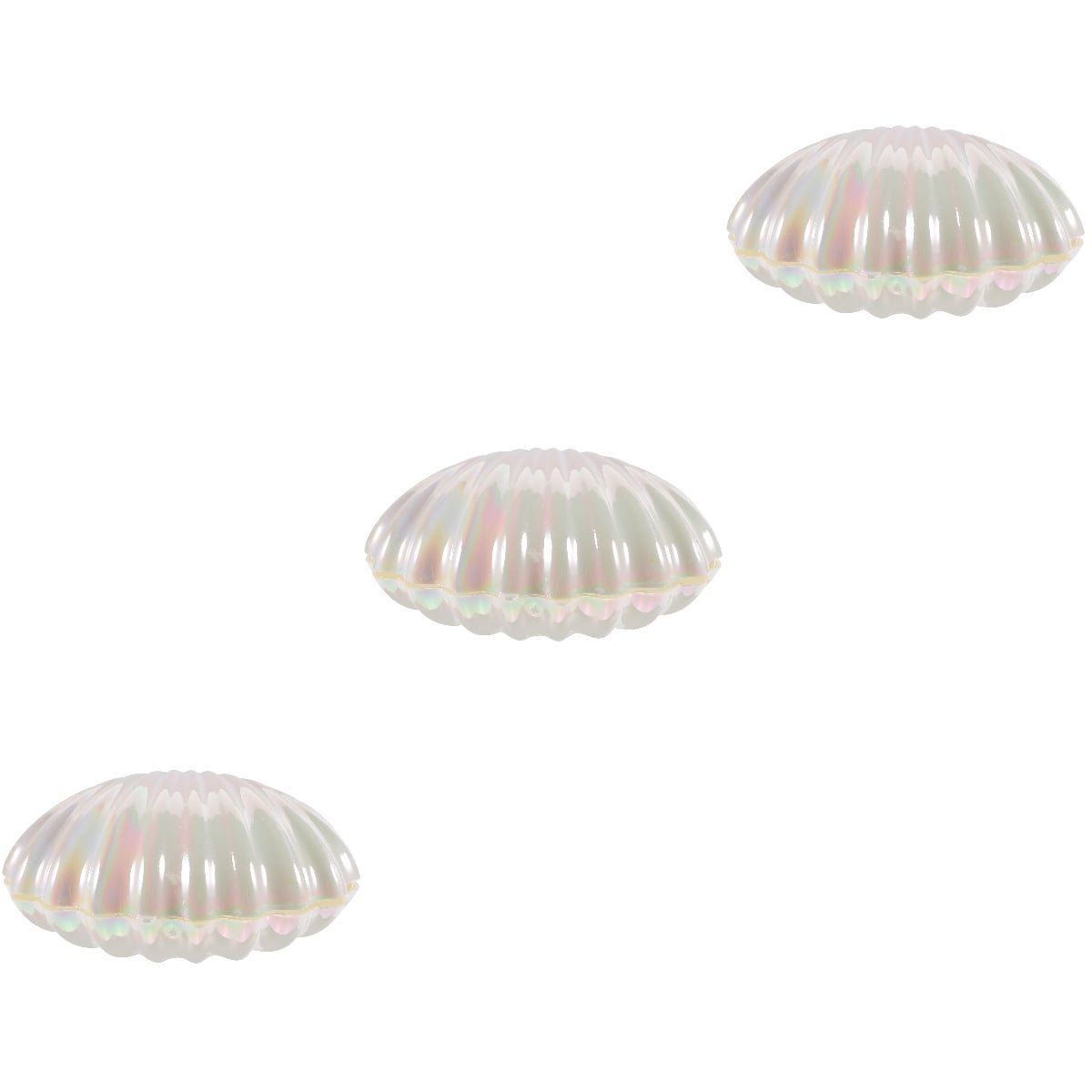HOMEMAXS 3pcs Seashell Candy Box Plastic Wedding Mini Sea Shell Storage ...