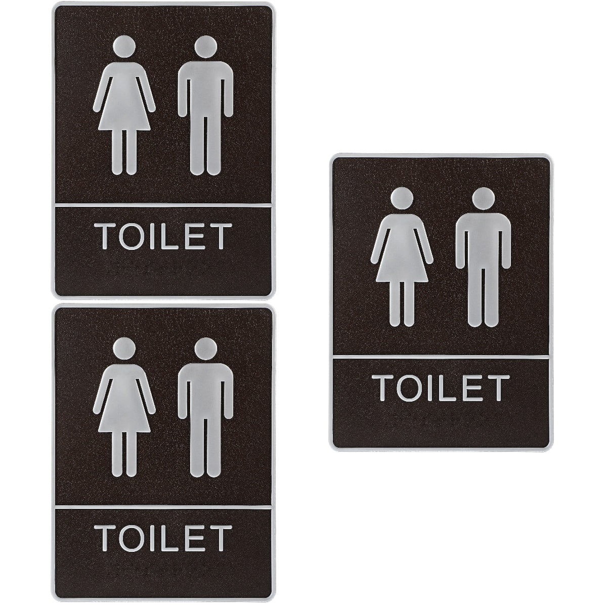 HOMEMAXS 3pcs Self-adhesive Bathroom Sign Restroom Door Sign Men Women ...