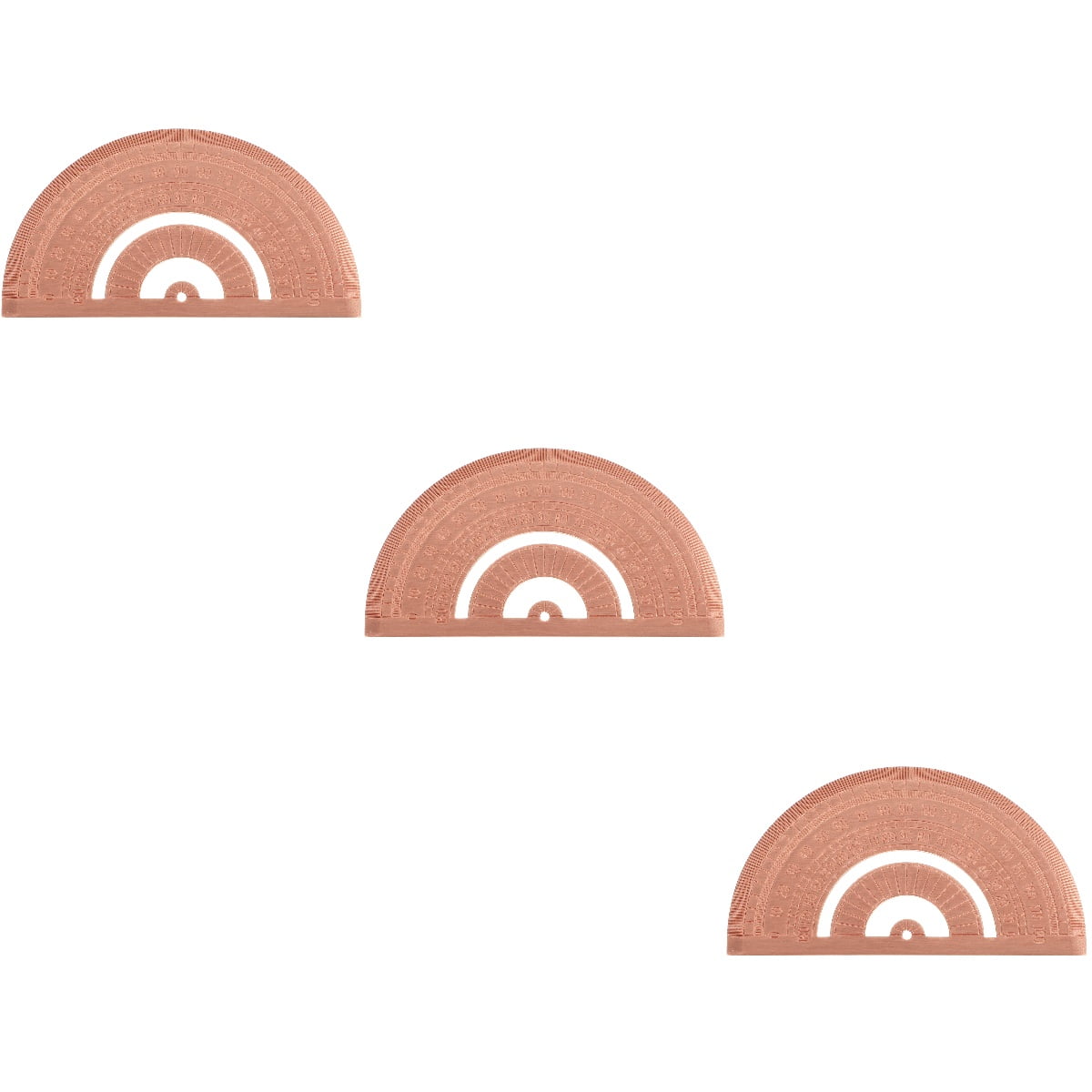 HOMEMAXS 3pcs Semicircle Protractor Angle Measurement Tool Math ...