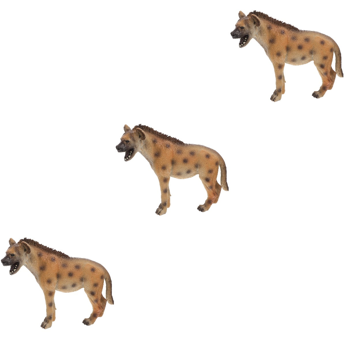 HOMEMAXS 3pcs Simulated Hyena Model Plastic Hyena Statue Small Hyena ...
