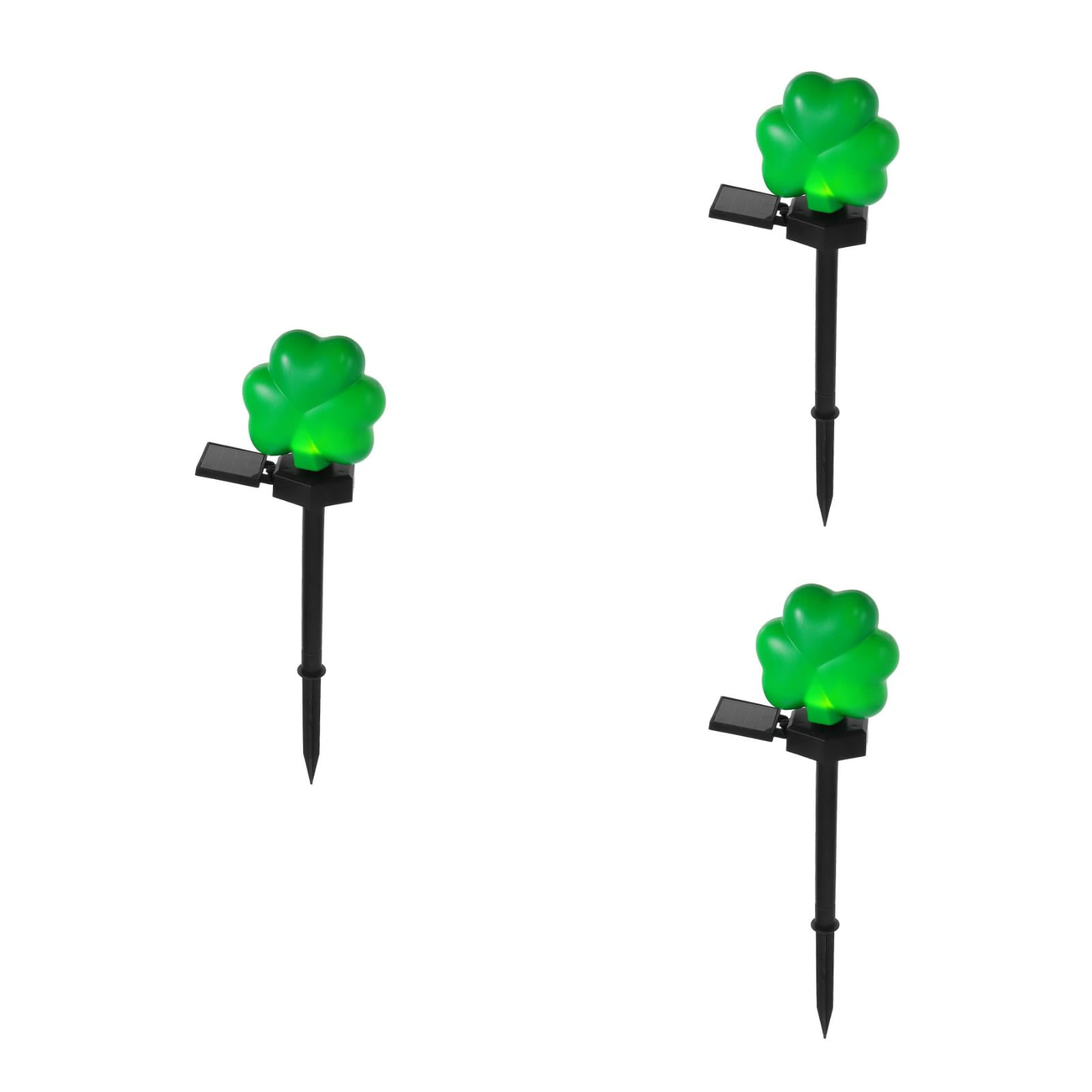 HOMEMAXS 3pcs St Patricks Day Garden Decorations Solar Lights Outdoor ...