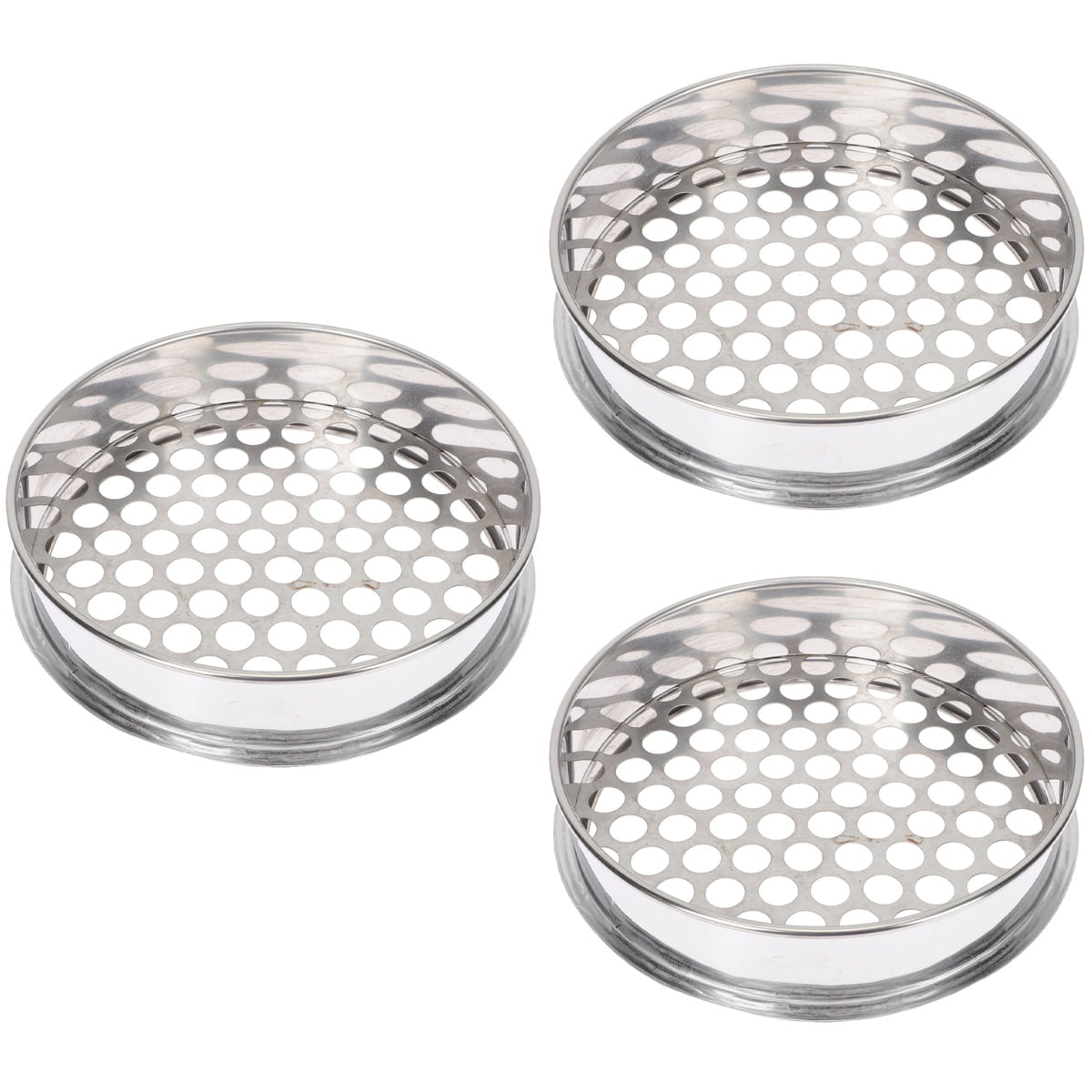 HOMEMAXS 3pcs Stainless Steel Blueberry Grading Sieve Round Mesh Sieve ...
