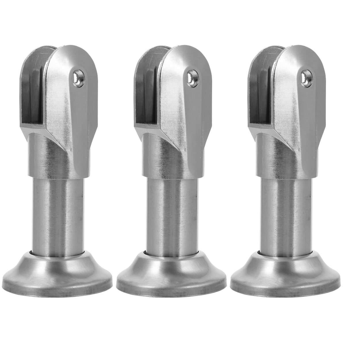 HOMEMAXS 3pcs Stainless Steel Partition Foot Restroom Partition Holder ...