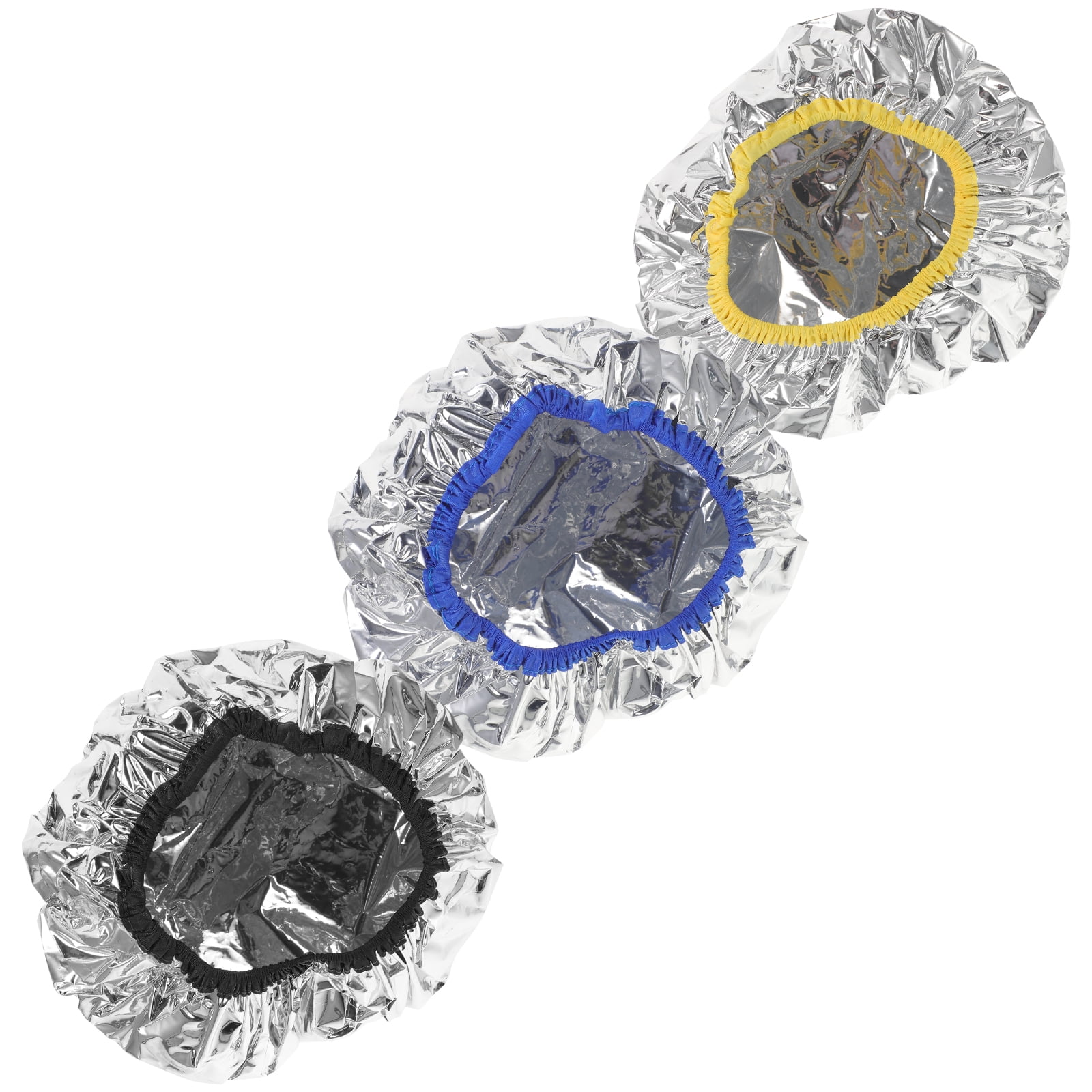 HOMEMAXS 3pcs Tin Foil Hats Conditioning Hair Caps Shower Caps Salon ...